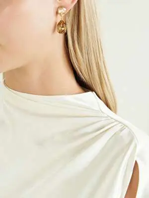 JENNIFER BEHR Judy Gold-plated Crystal Earrings