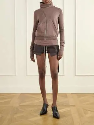 Rick Owens Cotton-jersey Zip-up Cardigan
