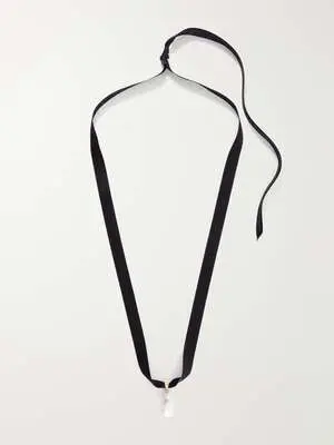 JENNIFER BEHR Martina Silk-satin Pearl Choker