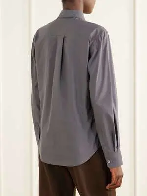 LEMAIRE Cotton And Silk-blend Poplin Shirt