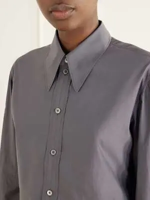 LEMAIRE Cotton And Silk-blend Poplin Shirt