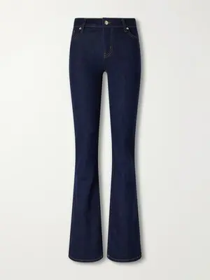 FRAME The Rodeo Low-rise Bootcut Jeans - Blue