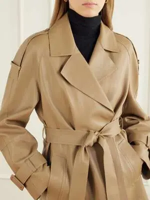 Nour Hammour Nera Leather Cropped Jacket