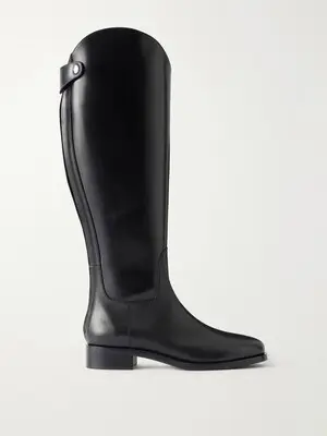 AeydĒ Hector 15 Leather Knee Boots - Black