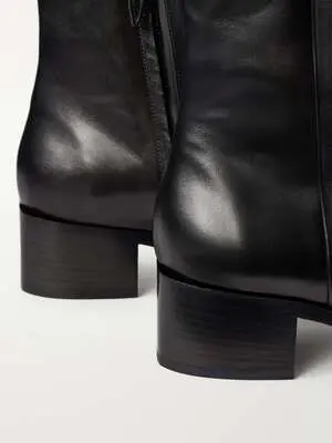 AeydĒ Lee 40 Leather Ankle Boots
