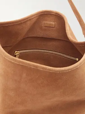 NILI LOTAN Cooper Suede Shoulder Bag