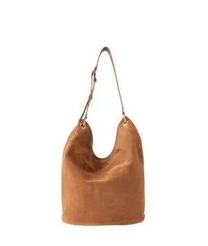 NILI LOTAN Cooper Suede Shoulder Bag - Brown