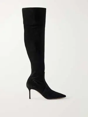AQUAZZURA Vespera 75 Suede Boots