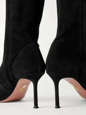 AQUAZZURA Vespera 75 Suede Boots