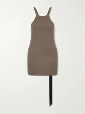 Rick Owens Frayed Cotton-jersey Tank - Gray