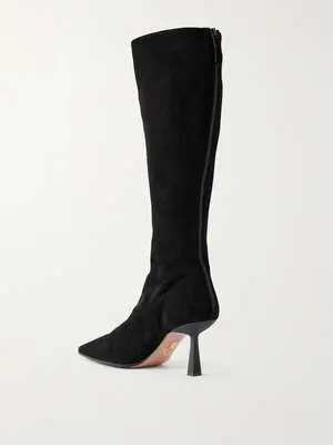 AQUAZZURA Sentier 75 Suede Knee-boots