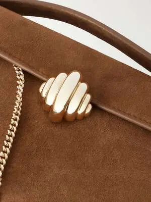 AQUAZZURA Alex Suede Clutch Bag