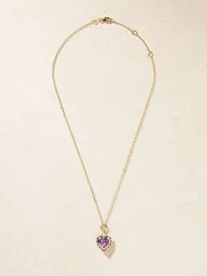 FOUNDRAE True Love 18-karat Amethyst Pendant Necklace