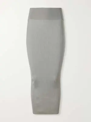 Stella McCartney Metallic Crepe Maxi Skirt