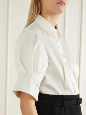 Simkhai Alvera Belted Twill Midi Dress