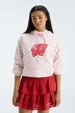 LoveShackFancy Nacova Hoodie - Red Sea