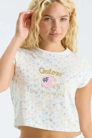 LoveShackFancy Marykate Ringer Tee - Blue Crush