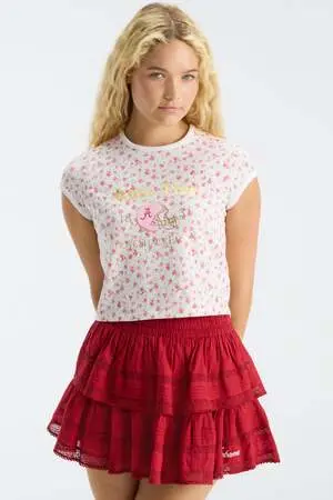 LoveShackFancy Ruffle Mini Skirt