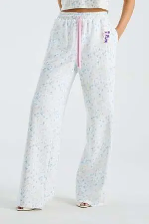 LoveShackFancy Ilyra Sweatpant - Blue Crush