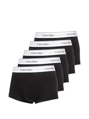 Calvin Klein Fitted Boxers With Logo Elastic - Black