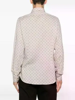 Eleventy Polka-dot Long-sleeve Shirt