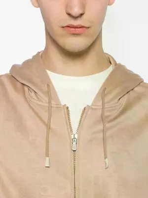 Eleventy Zip-up Drawstring Hoodie