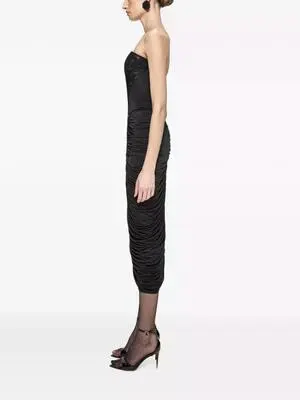 NISSA Ruched Bodycon Corset Dress