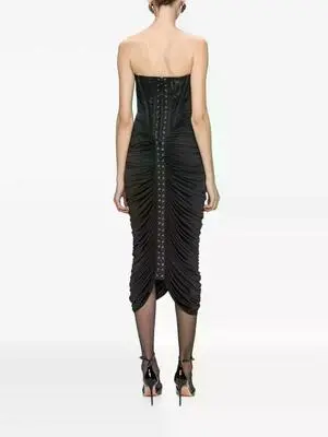 NISSA Ruched Bodycon Corset Dress