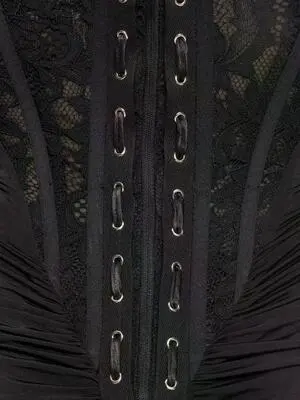 NISSA Ruched Bodycon Corset Dress