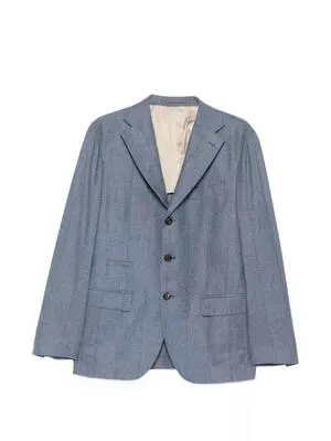 Eleventy Pinstriped Notched-lapel Jacket