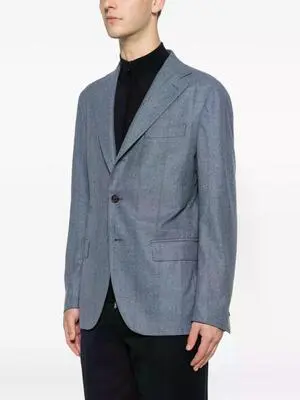 Eleventy Pinstriped Notched-lapel Jacket