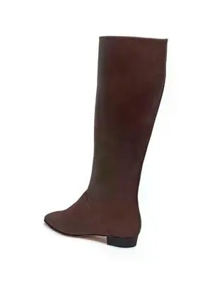 Bernardo Ramona Pointed-toe Leather Knee-high Boots