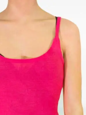 LA ROSE Scoop-neck Tank Top