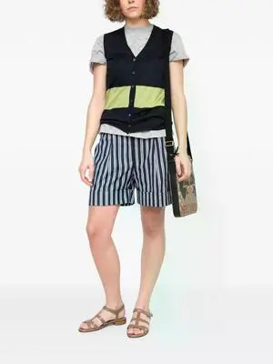 LA ROSE Sleeveless V-neck Cardigan