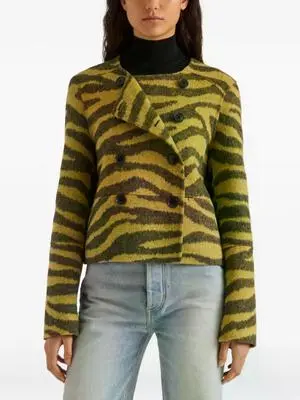 Proenza Schouler White Label Courtney Zebra-jacquard Jacket