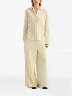 Proenza Schouler White Label Crushed-velvet Shirt - Neutrals