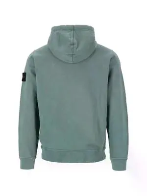 Stone Island Compass-patch Garment-dyed Hoodie