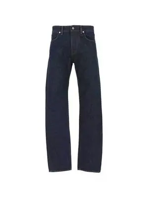 Stone Island J100005 Indigo Denim-rinsed Regular-straight-fit Five-pocket Jeans - Blue