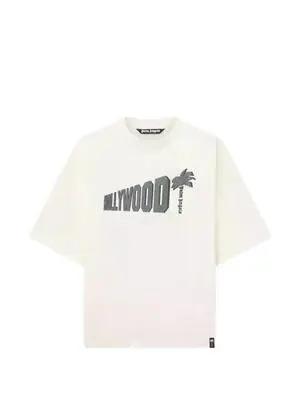 Palm Angels Sunset Blvd Graphic-print T-shirt - Neutrals