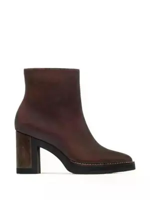 Bernardo Nara Platform Ankle Boots - Brown