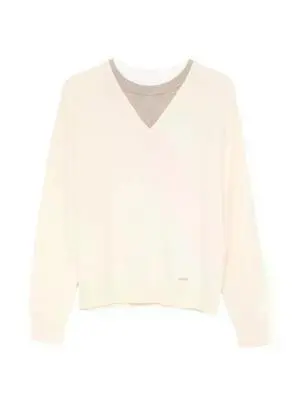 Sandro V-neck Sweater - Neutrals