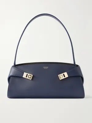 FERRAGAMO FERRAGAMO Leather Shoulder Bag Blue