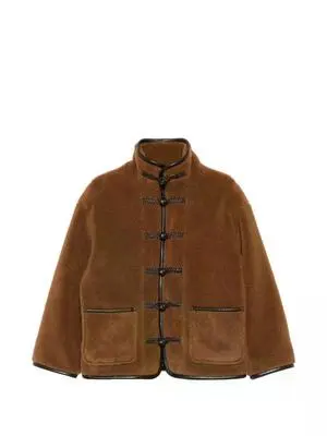 Sandro Faux-fur Toggle-fastening Jacket