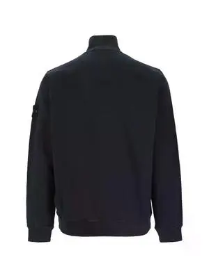Stone Island Brushed Organic Cotton Fleece Track Jacket - Blue