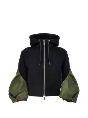 Sacai Contrast-panel Sponge Hoodie