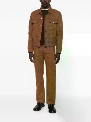 Sandro Monogram-pattern Jeans