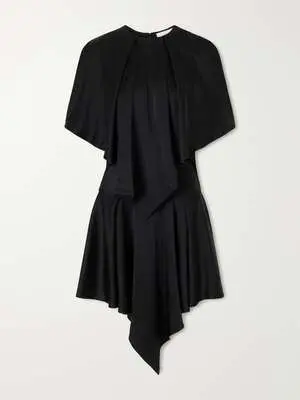 Stella McCartney Gathered Satin Mini Dress
