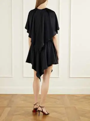 Stella McCartney Gathered Satin Mini Dress