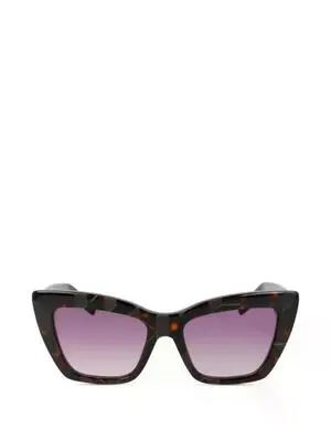 Karl Lagerfeld Tortoiseshell-effect Cat-eye Sunglasses - Brown