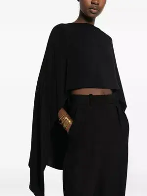 Alberta Ferretti Cropped Cape-style Tunic